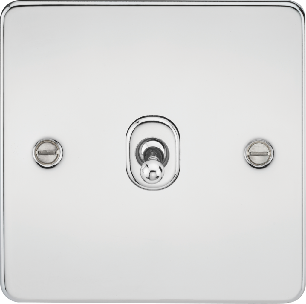 Knightsbridge 10AX 1 Gang Toggle Switch - Polished Chrome Knightsbridge 10AX 1 Gang Toggle Switch - Polished Chrome