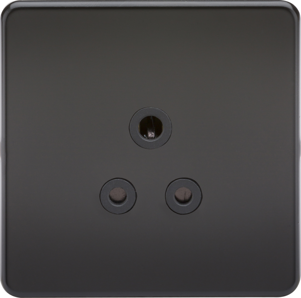 Knightsbridge 5A Unswitched Socket - Matt Black Knightsbridge 5A Unswitched Socket - Matt Black