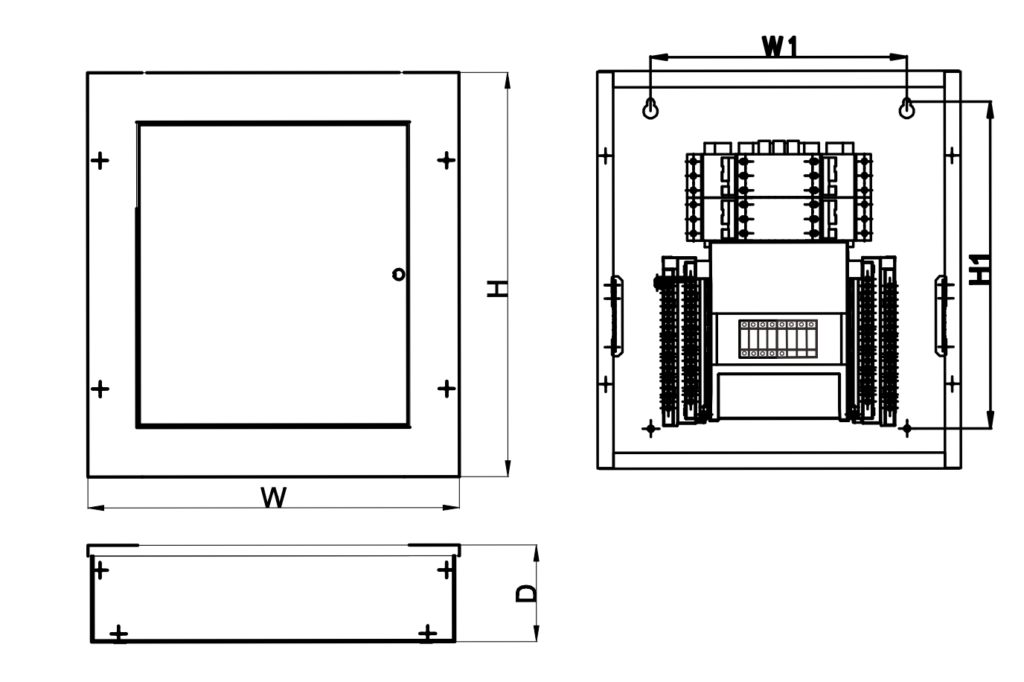 TPN10-125 125A 10 Way TPN Distribution Board TPN10-125 125A 10 Way TPN Distribution Board