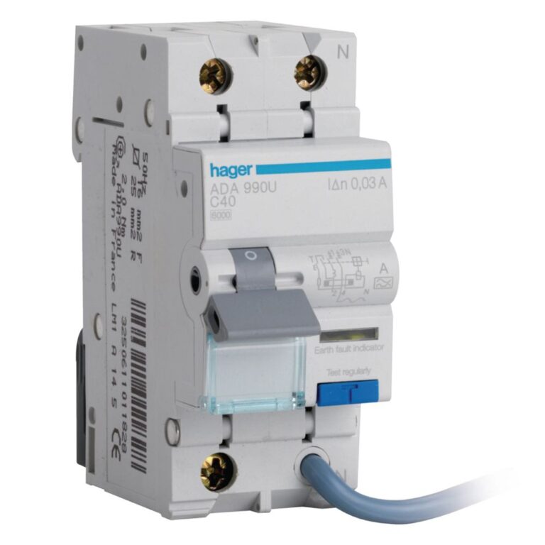 Hager ADA990U 1P+N 6kA C-40A 30mA Type A