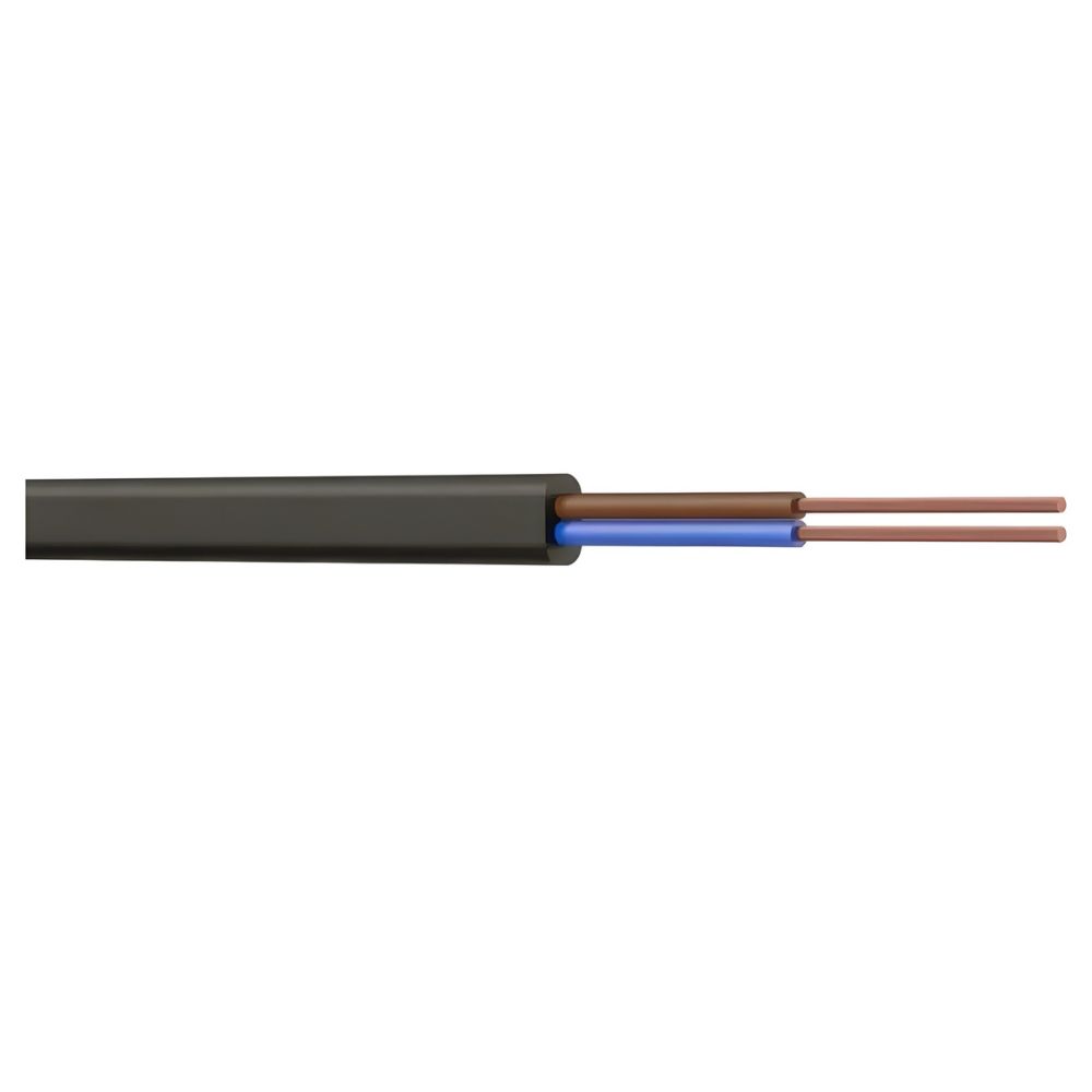 Doncaster Cables 2192Y 2 Core 0.75mm Black Flexible Cable
