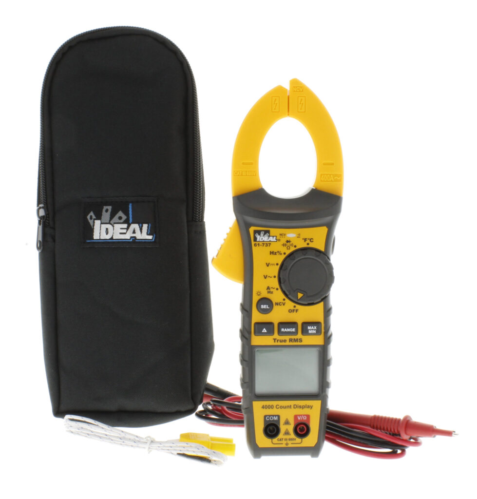 IDEAL 61-747 TRMS TightSight 400A AC/DC Clamp Meter