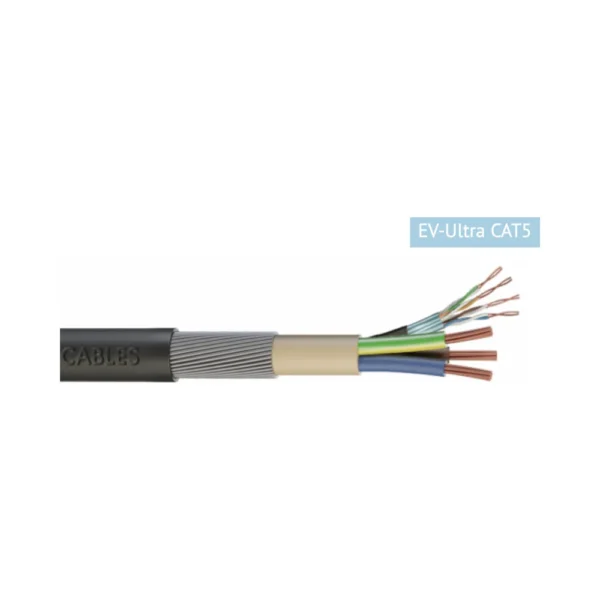 EV Ultra 3 Core 6mm SWA Cat5e FTP Cable | Sold By Meter