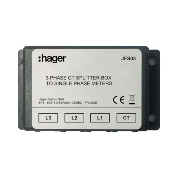 Hager JFS03 3-Phase Current Transformer Splitter Box
