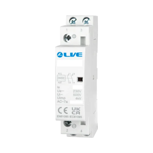 2 Pole 20A 2NO AC Contactor/24V DC Coil