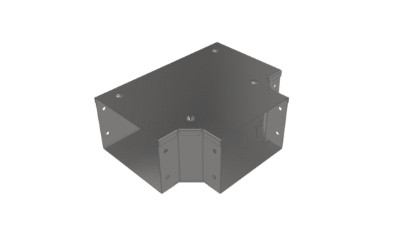Unistrut TR44 Pre-Galvanised Metal Trunking 100x100mm - 3M