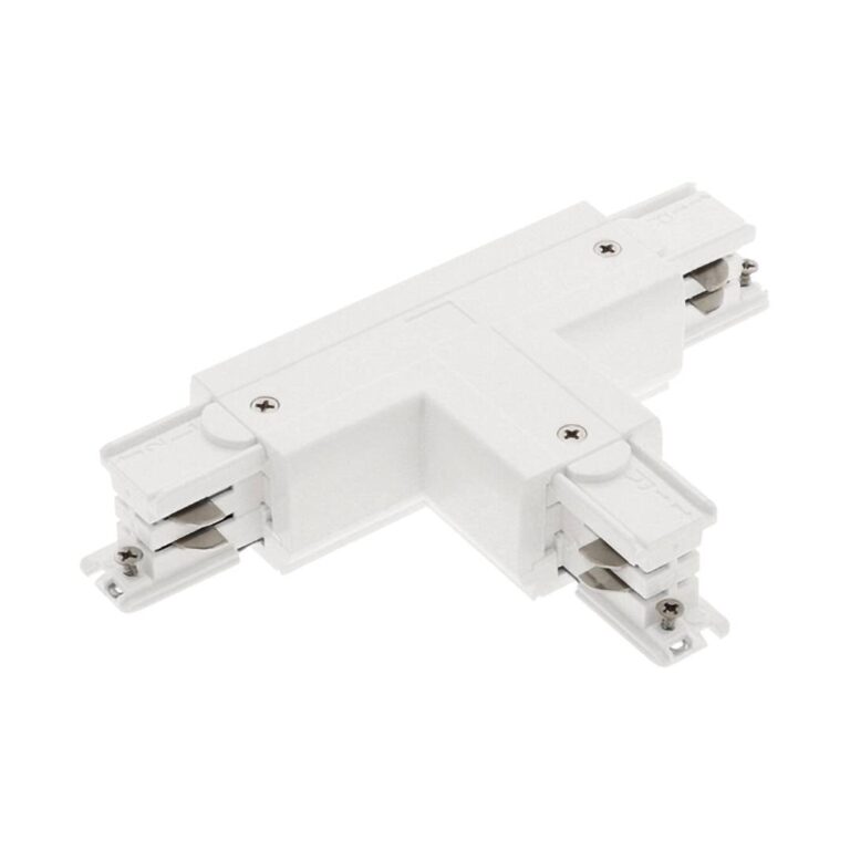 Collingwood 3-Circuit Track T Connector Right White