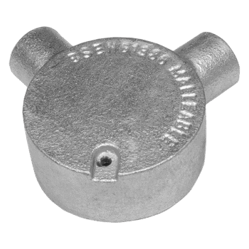 Unicrimp QCBA220G 20mm 2 Way Conduit Box