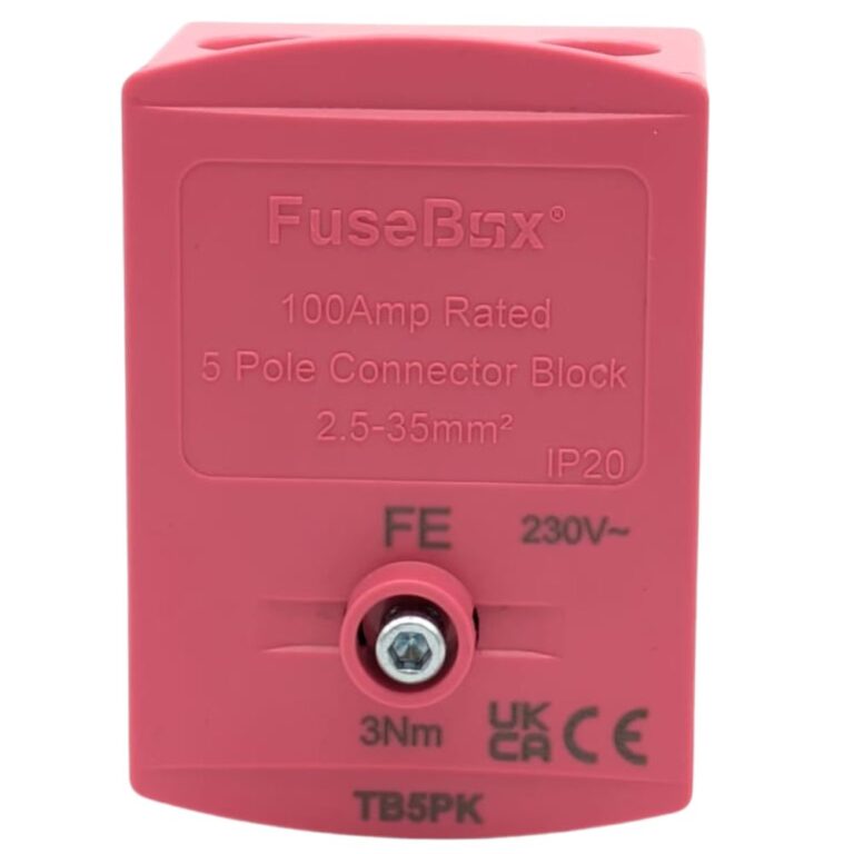 Fusebox TB5PK Pink 100A Terminal Block