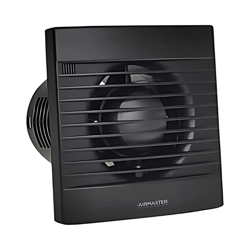 100mm Airmaster Black Extractor Fan With Timer