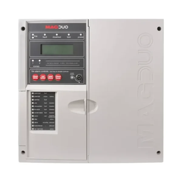 MAGDUO2 2 Zone 2-Wire Fire Alarm Panel - Grey