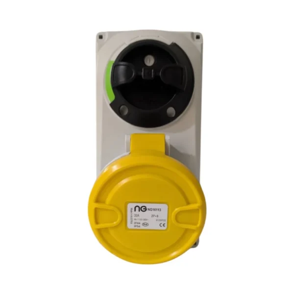 Niglon 16113 32A 110V Interlocking Switched Socket