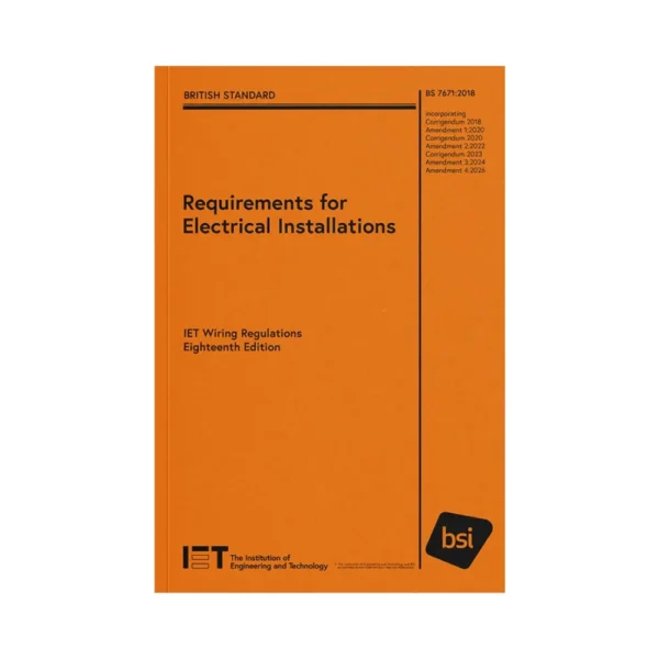 18th Edition Amendment 4 | (BS 7671:2018+A4:2026)