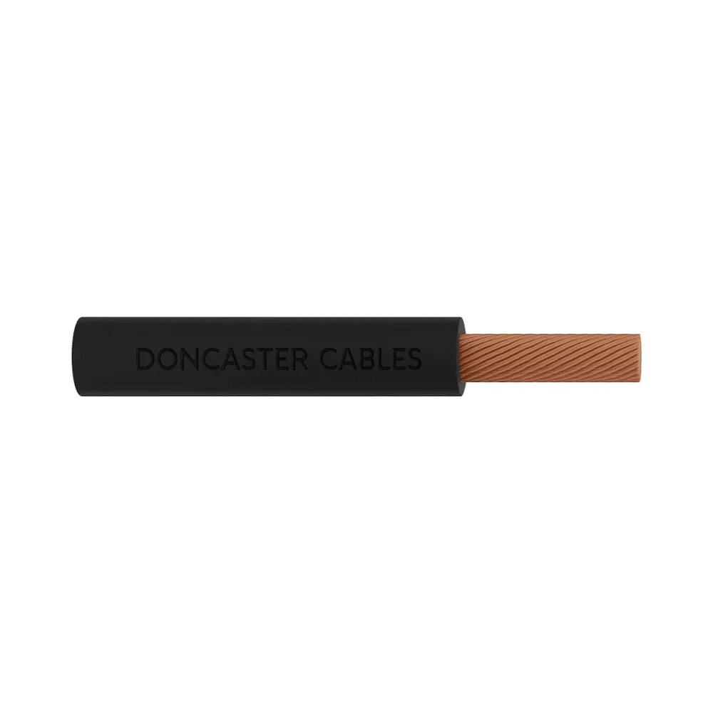 Tri Rated 1mm Black PVC Cable