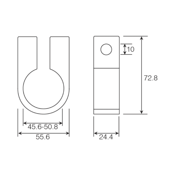 Unicrimp QC20 Black Cable Cleats - Pack Of 20