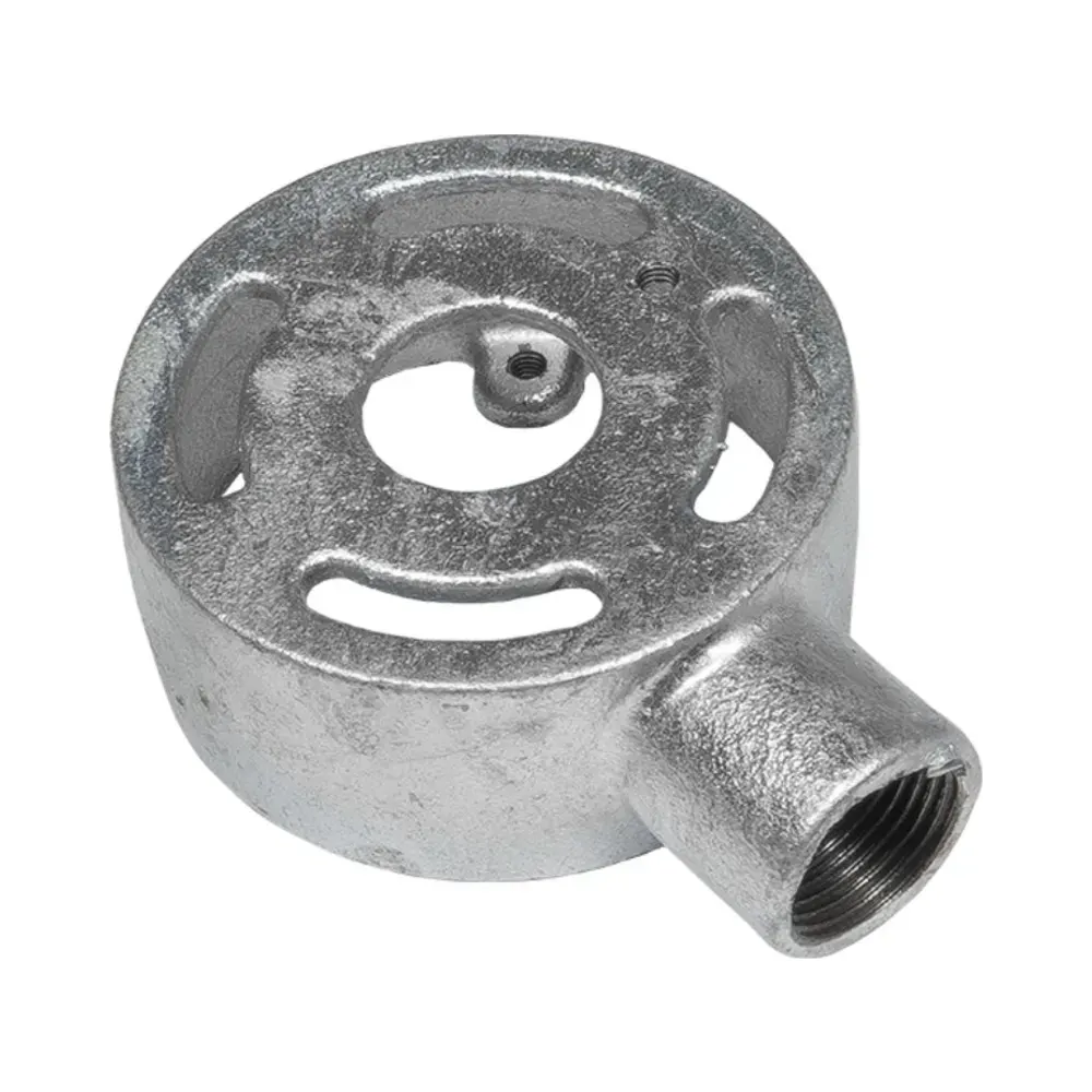 Unicrimp QET120G – 20mm Galvanised 1 Way Extension Box