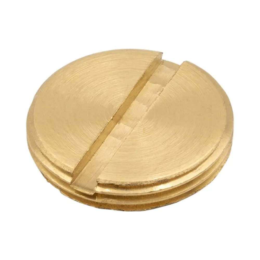 25mm Brass Slotted Plug | Unicrimp QSP25