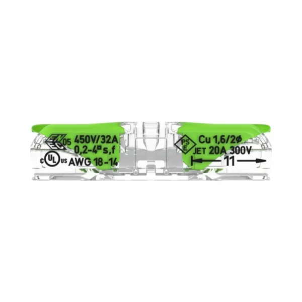 Inline Green Lever Connectors