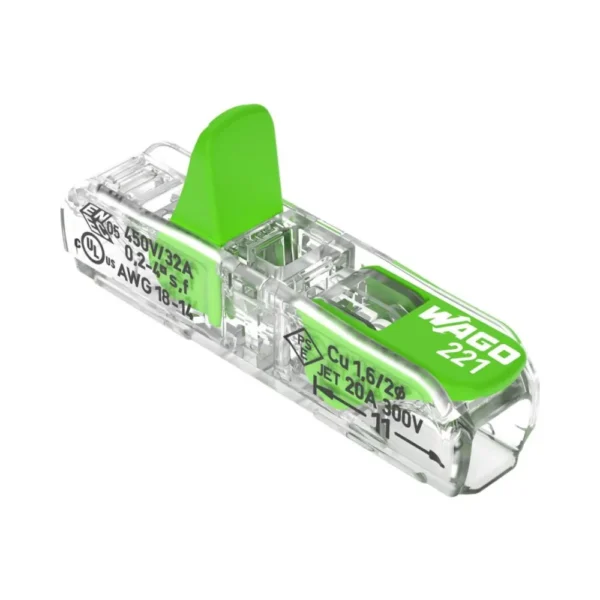 Inline Green Lever Connectors
