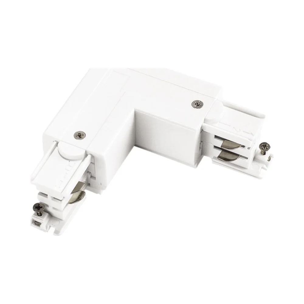 Collingwood 3-Circuit Track 90° Connector Inside White