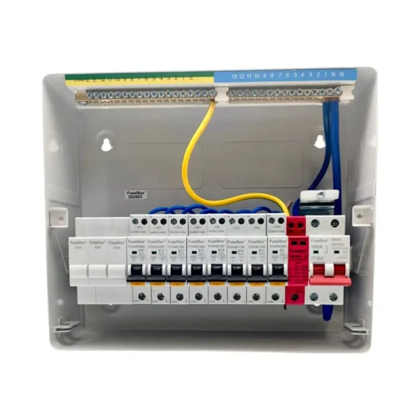 Fusebox With 8 Bi Directional RCBOs