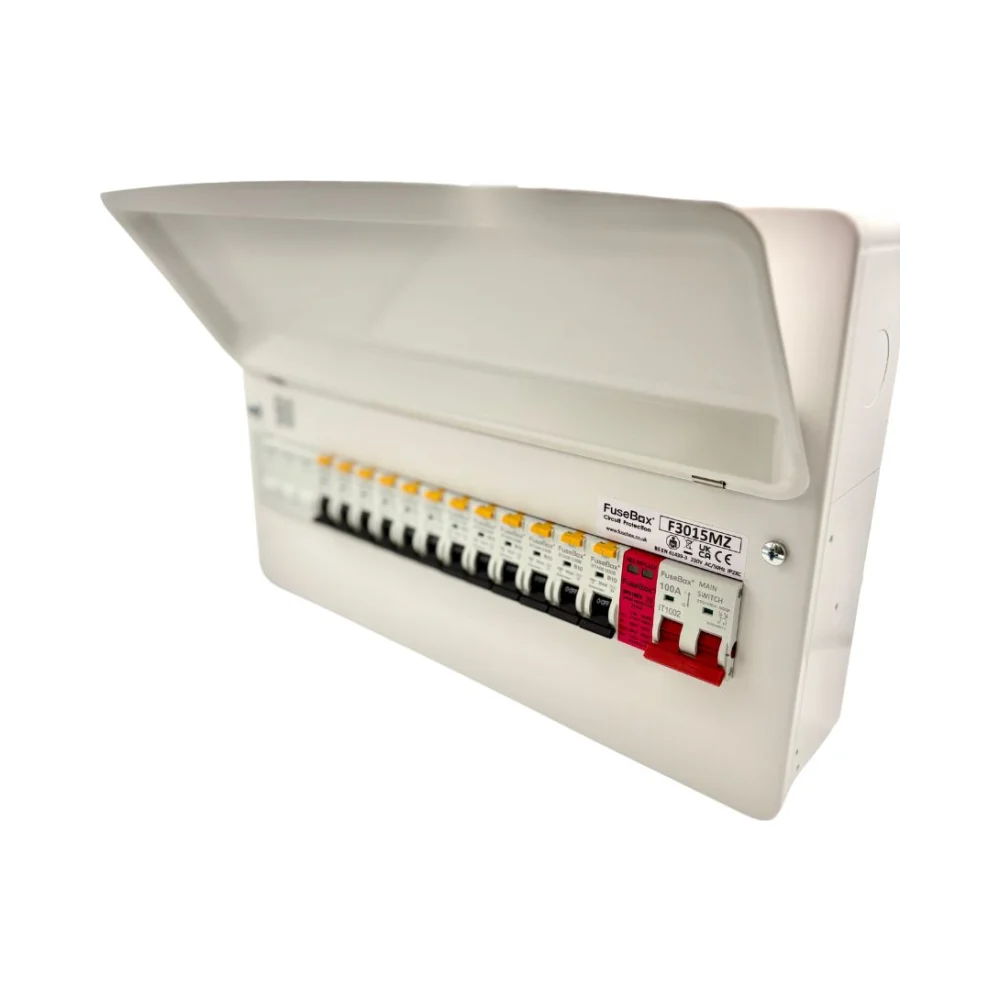 Populated Fusebox 15 Way Consumer Unit Kit Complete