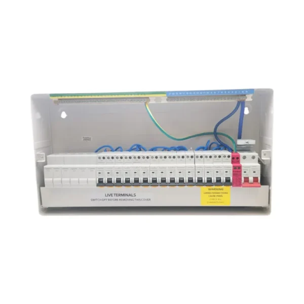 FuseBox Kit With 15 Bi-Directional RCBOs