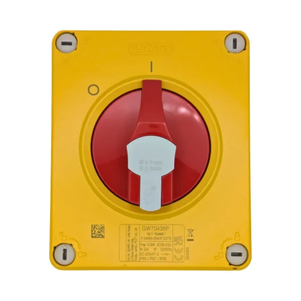 Gewiss GW70436P 32A Rotary Isolator