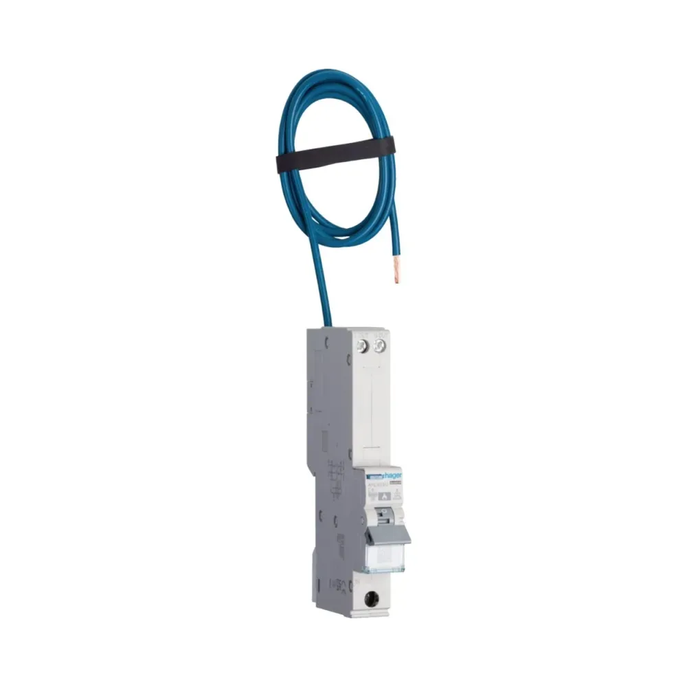 Hager ARL916U AFDD RCBO 16A With 1m Neutral Lead