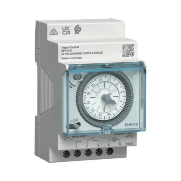 Hager EHN110 Daily Time Switch 1 Channel 3 Modules