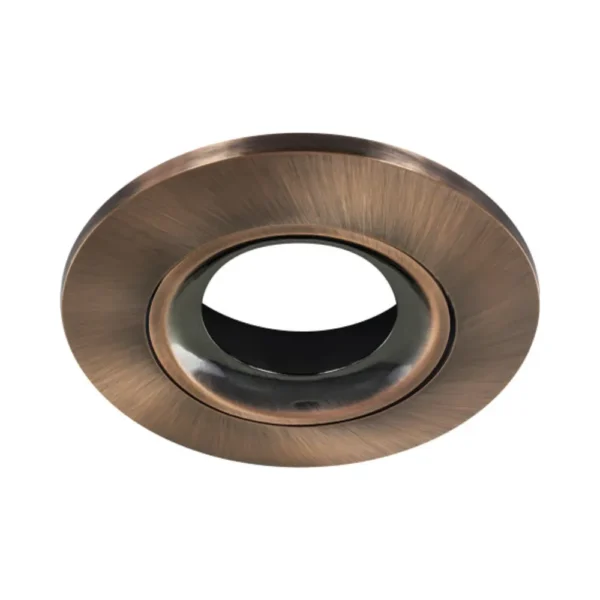 Integral LED Fire Rated Tiltable Downlight Bezel - Copper