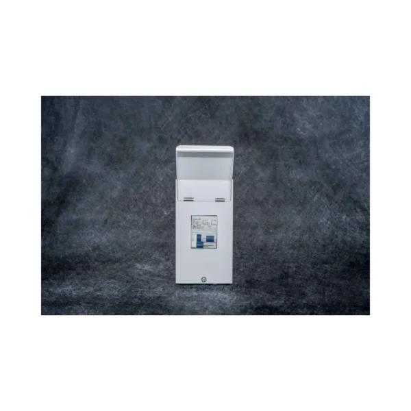 2 Way Metal Enclosure With 40A Double Pole RCBO