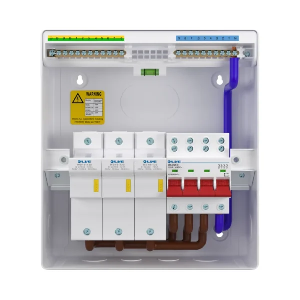 Live Electrical LSFS125 3-Phase Metal Switch Fuse Box