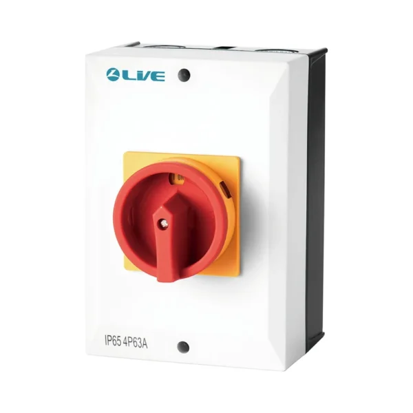 Live Electrical RI440 4 Pole 40A IP65 Rotary Isolator