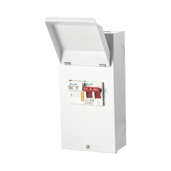125A Fused Switch With Metal Lid For Live Electrical Systems