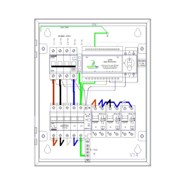 Matt:e EVU-3-32-R Three-Phase EV Consumer Unit