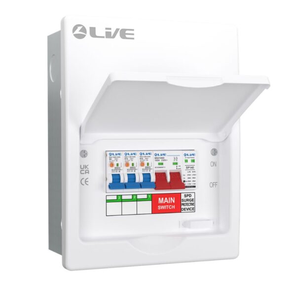 Fmc06srn/100 Flush Double Pole Busbar RCBO Consumer Unit