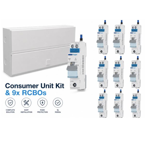Populated RCBO Consumer Units Bundles & Kits