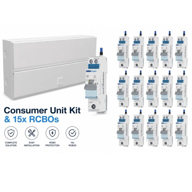 Populated RCBO Consumer Units Bundles & Kits